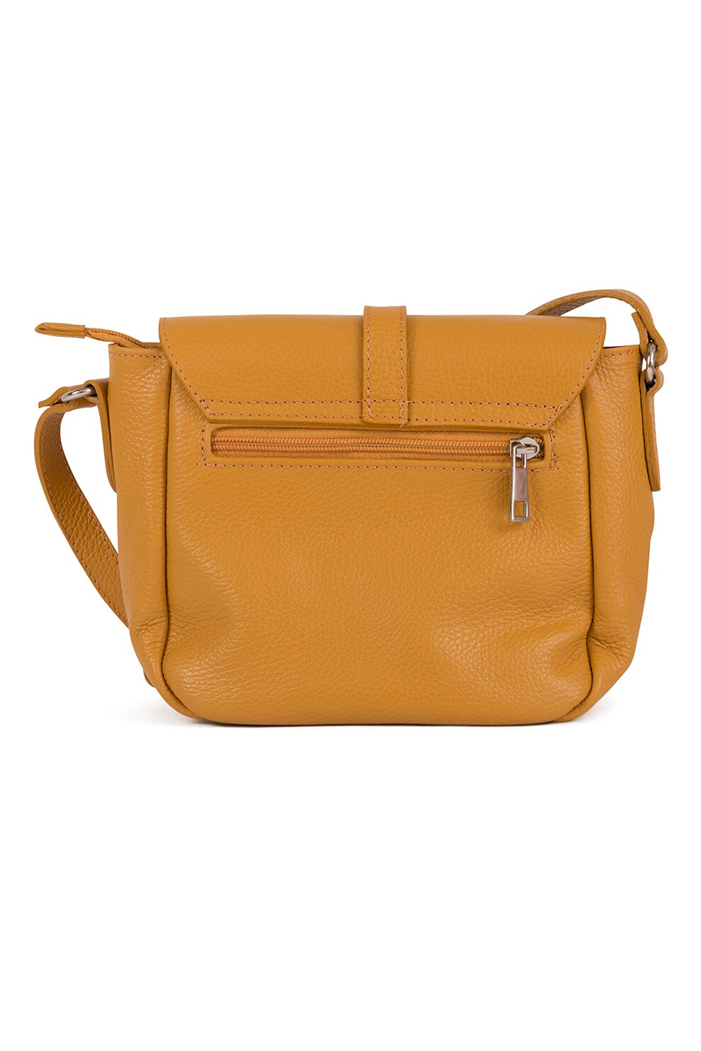 Lia Biassoni, Geanta crossbody de piele cu aspect marmorat, Galben ...
