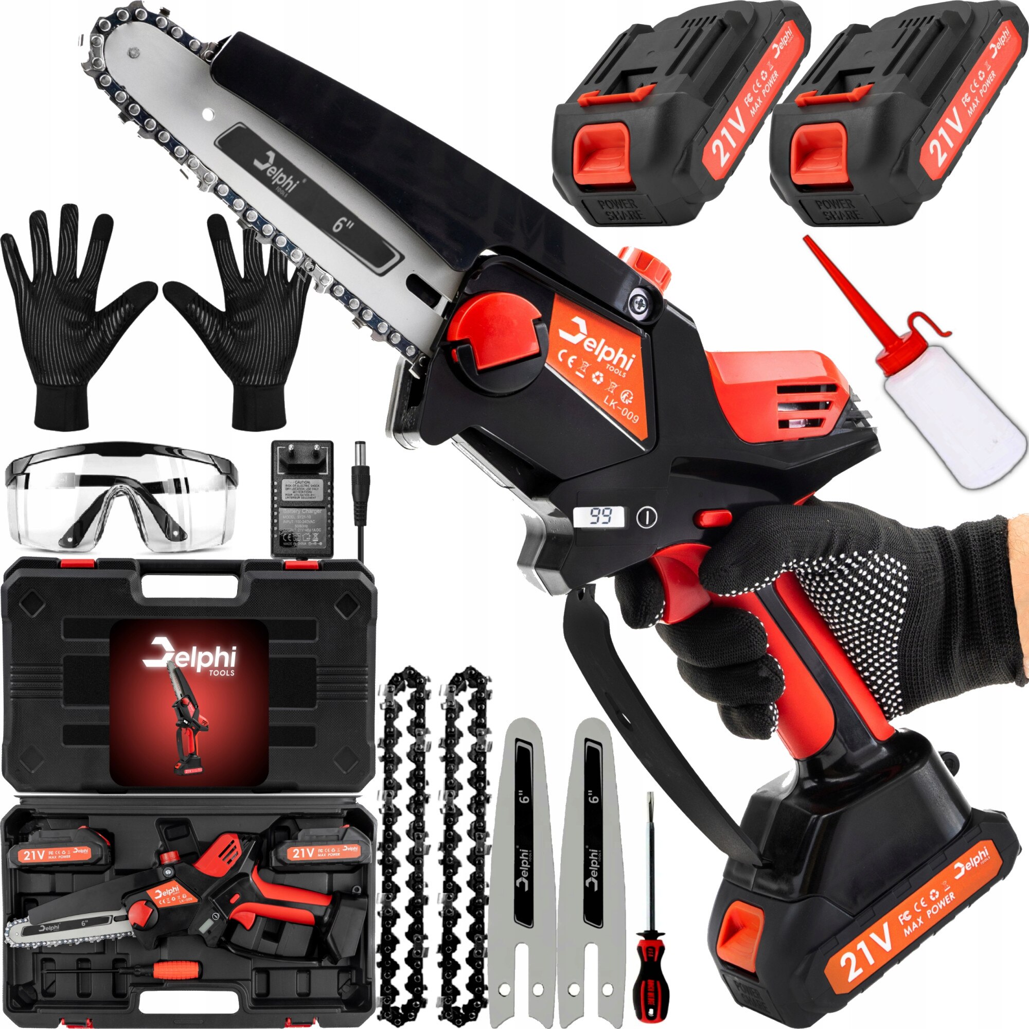 Mini ferastrau cu lant 6" 2 Lanturi - eMAG.ro