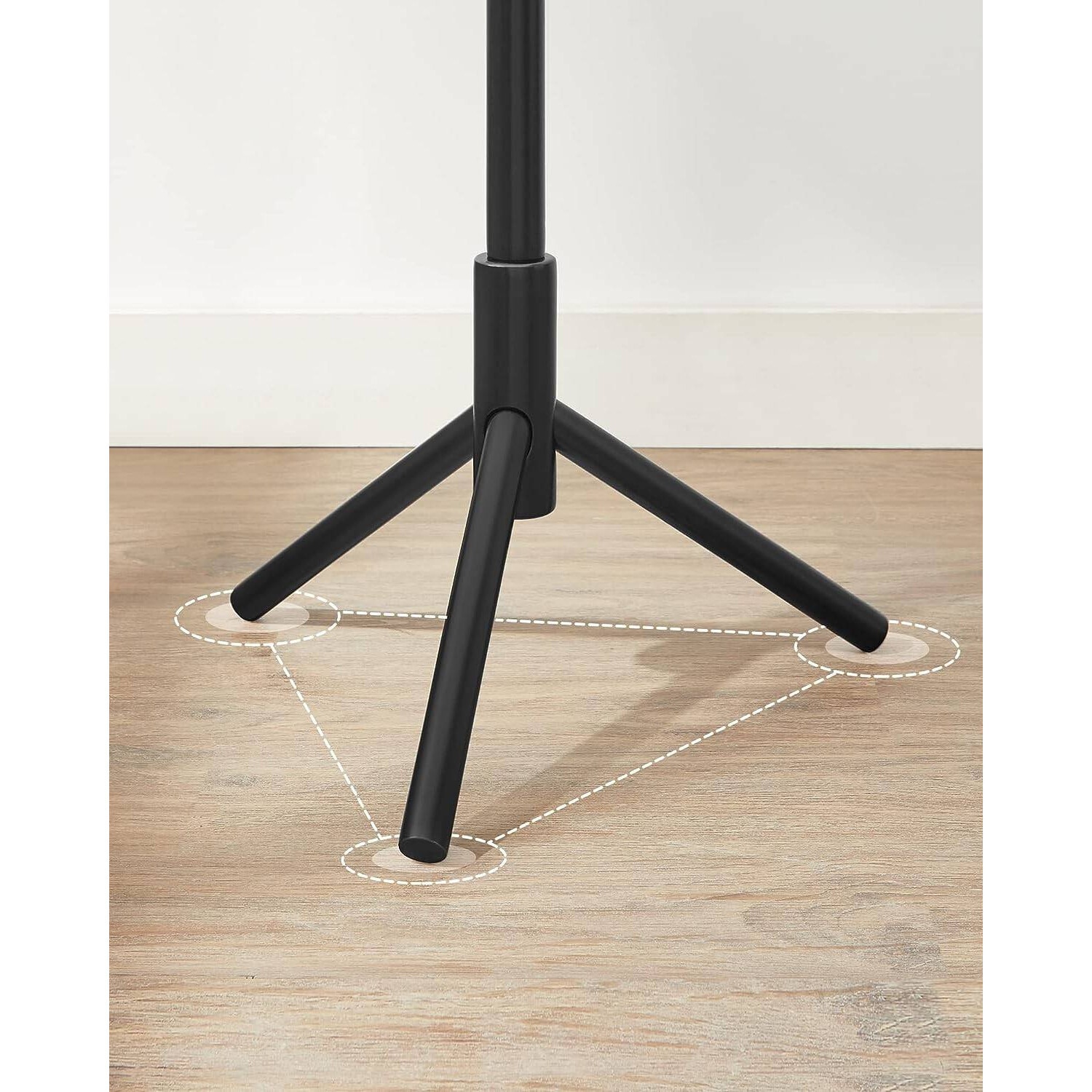 Cuier haine, Songmics, Lemn, 175cm, Negru - eMAG.ro