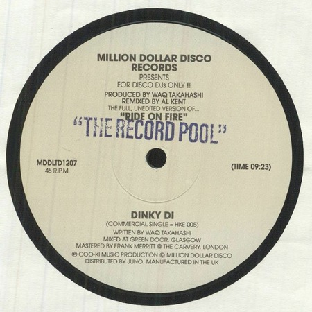DINKY DI - Ride On Fire, Record Label Million Dollar Disco, Format 1 ...