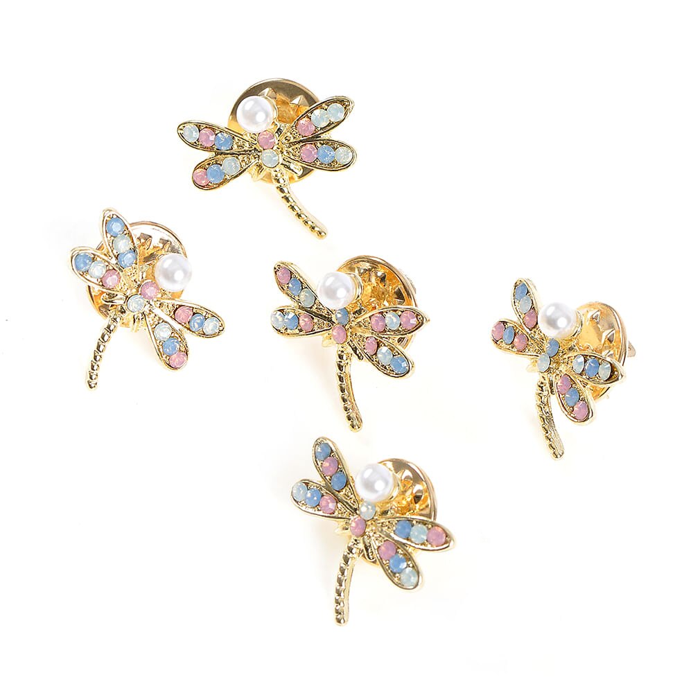 Set 5 brose martisor cu libelula, Meli Melo Paris - eMAG.ro