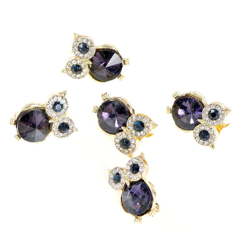 Set 5 brose martisor cu bufnita, Meli Melo Paris - eMAG.ro