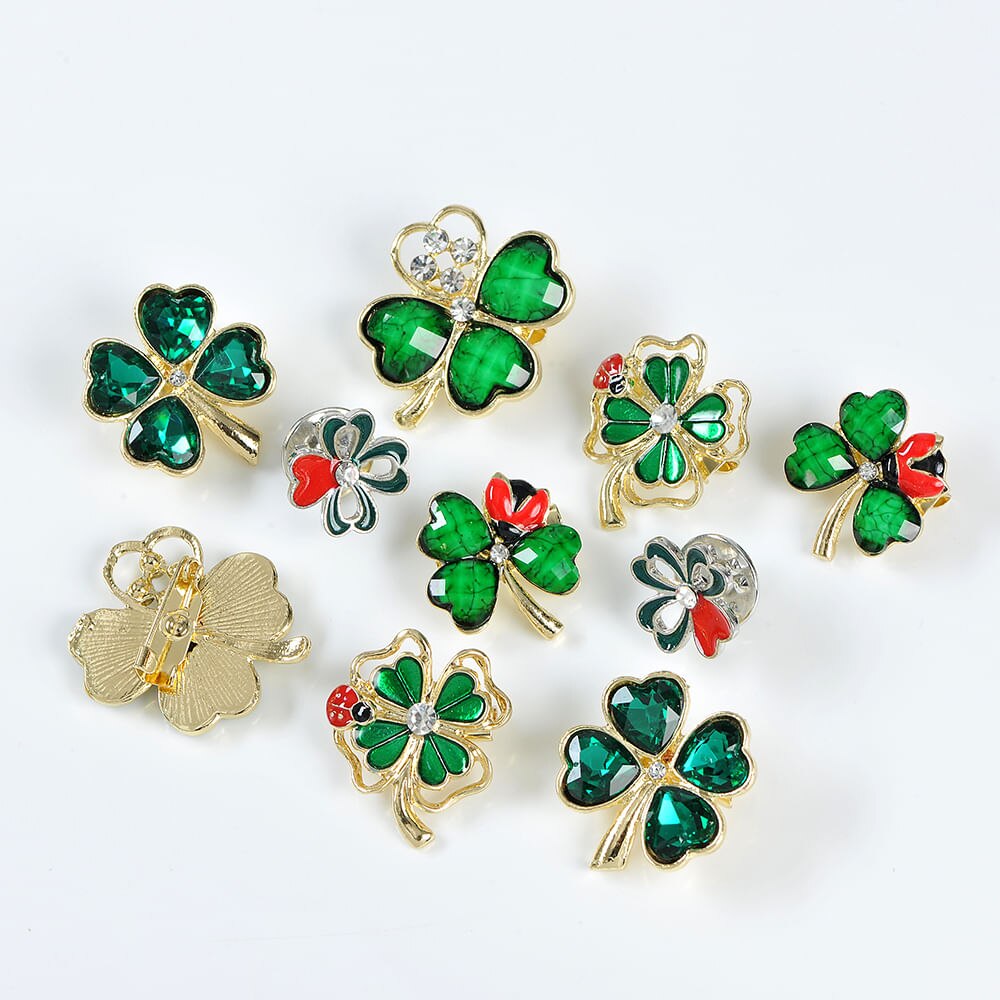 Set 10 brose martisor trifoi, Meli Melo Paris - eMAG.ro