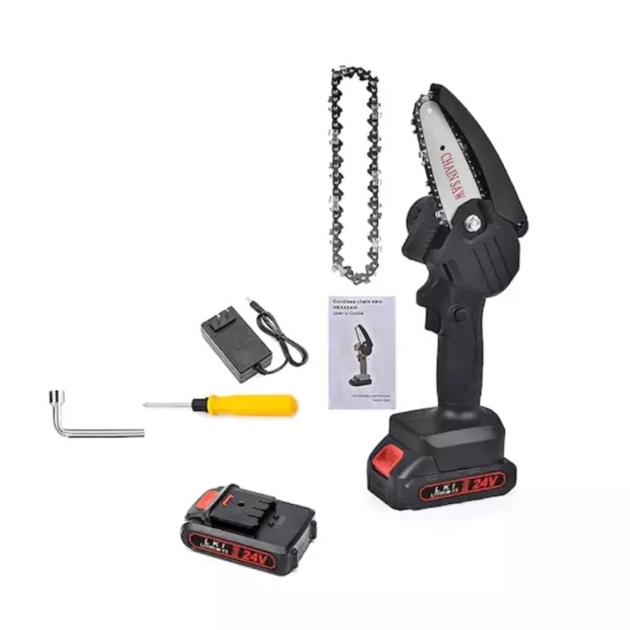 Mini-Ferastrau Electric Pentru Crengi cu 2 acumulatori 24V 5.0 Ah - eMAG.ro