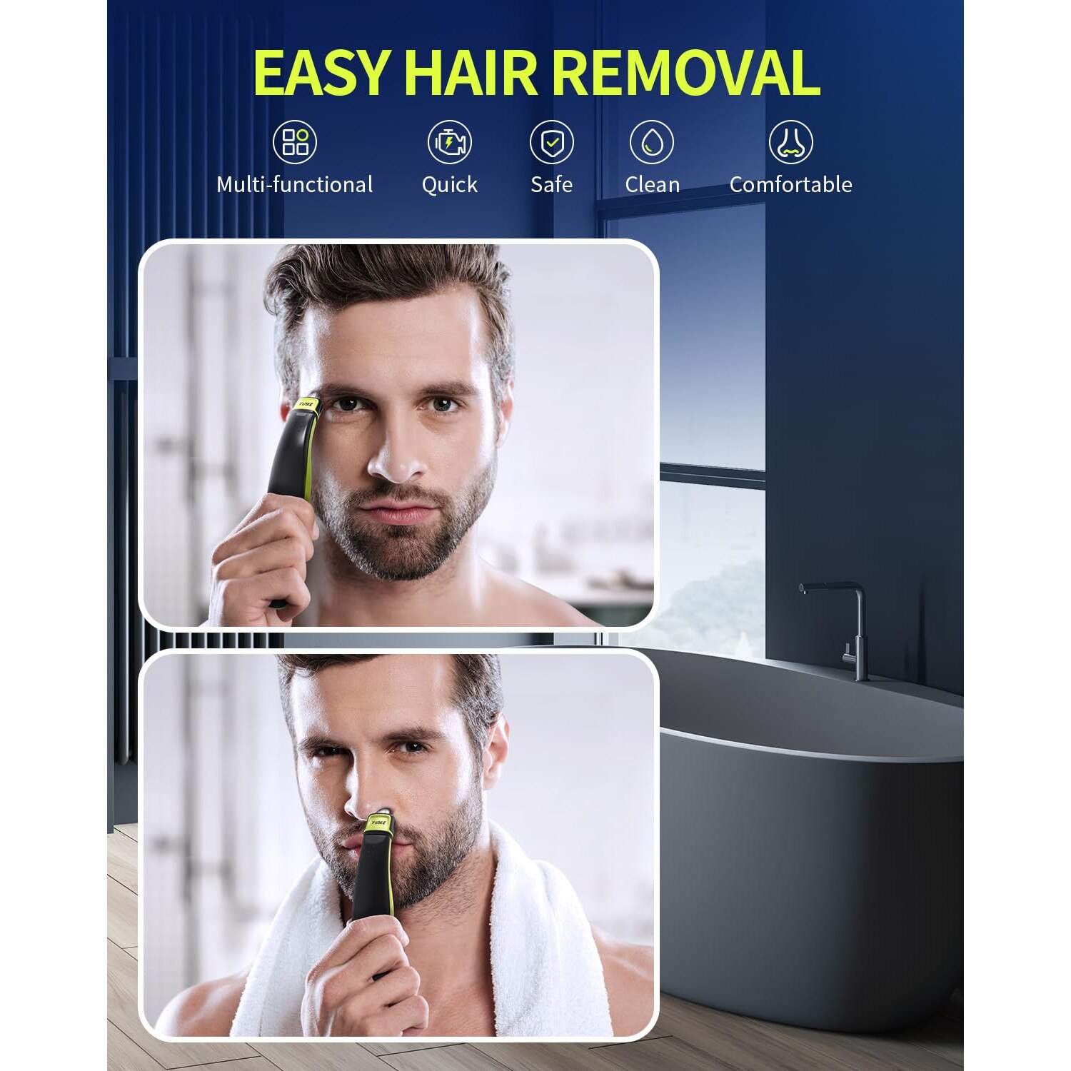 Capat Trimmer pentru parul din nas, Compatibil cu One Blade si OneBlade ...
