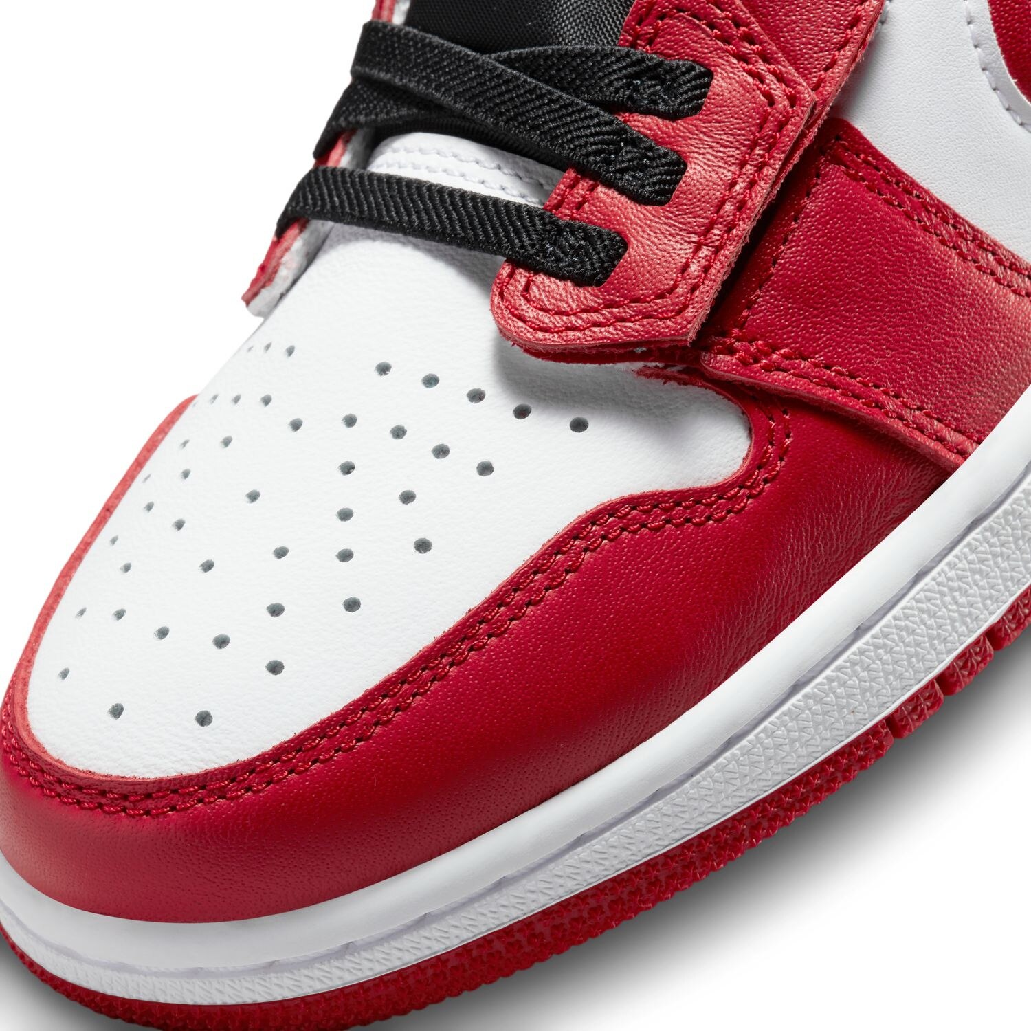 Pantofi sport, Jordan, Air Jordan 1 Low Flyease Gym Red, Piele naturala ...