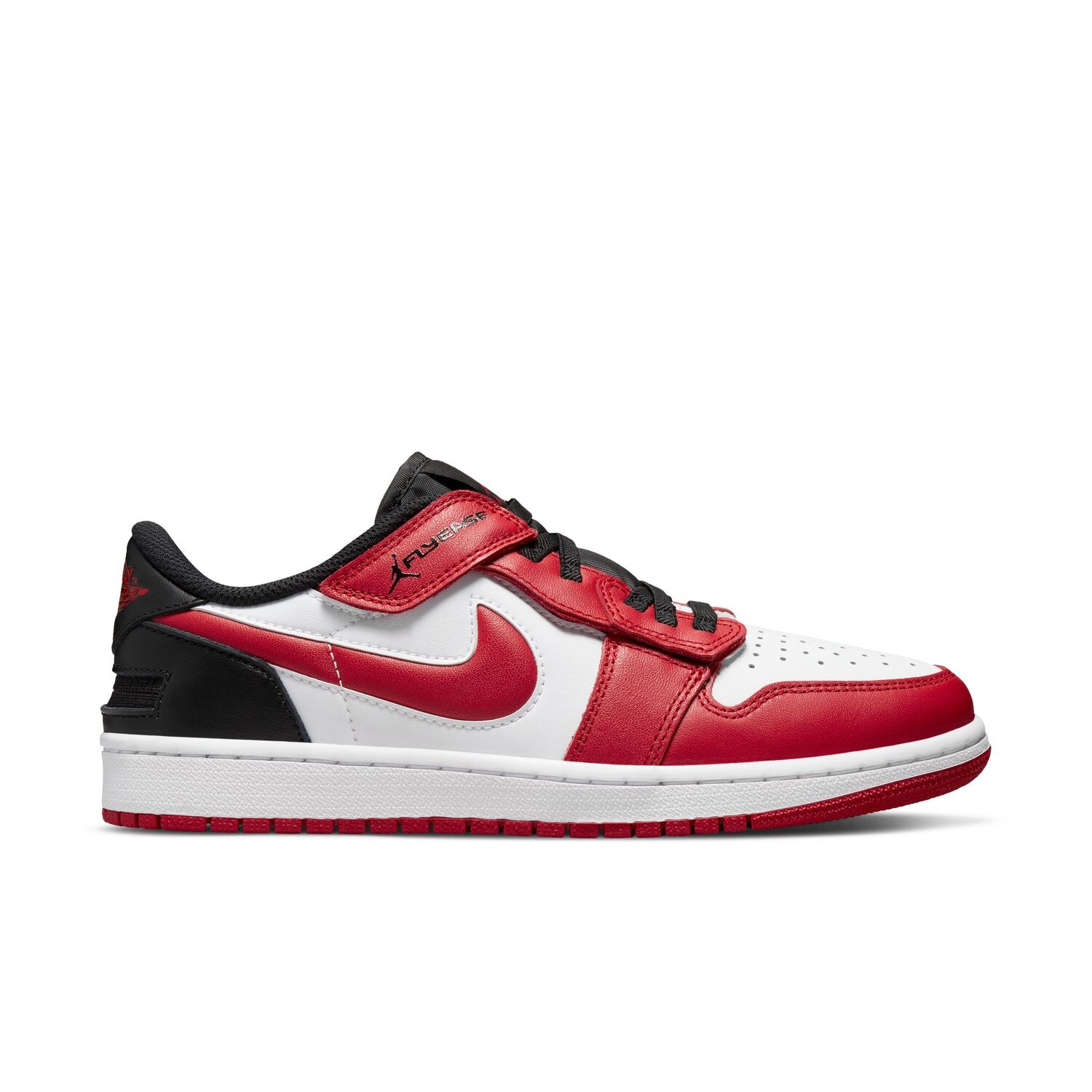 Pantofi sport, Jordan, Air Jordan 1 Low Flyease Gym Red, Piele naturala ...