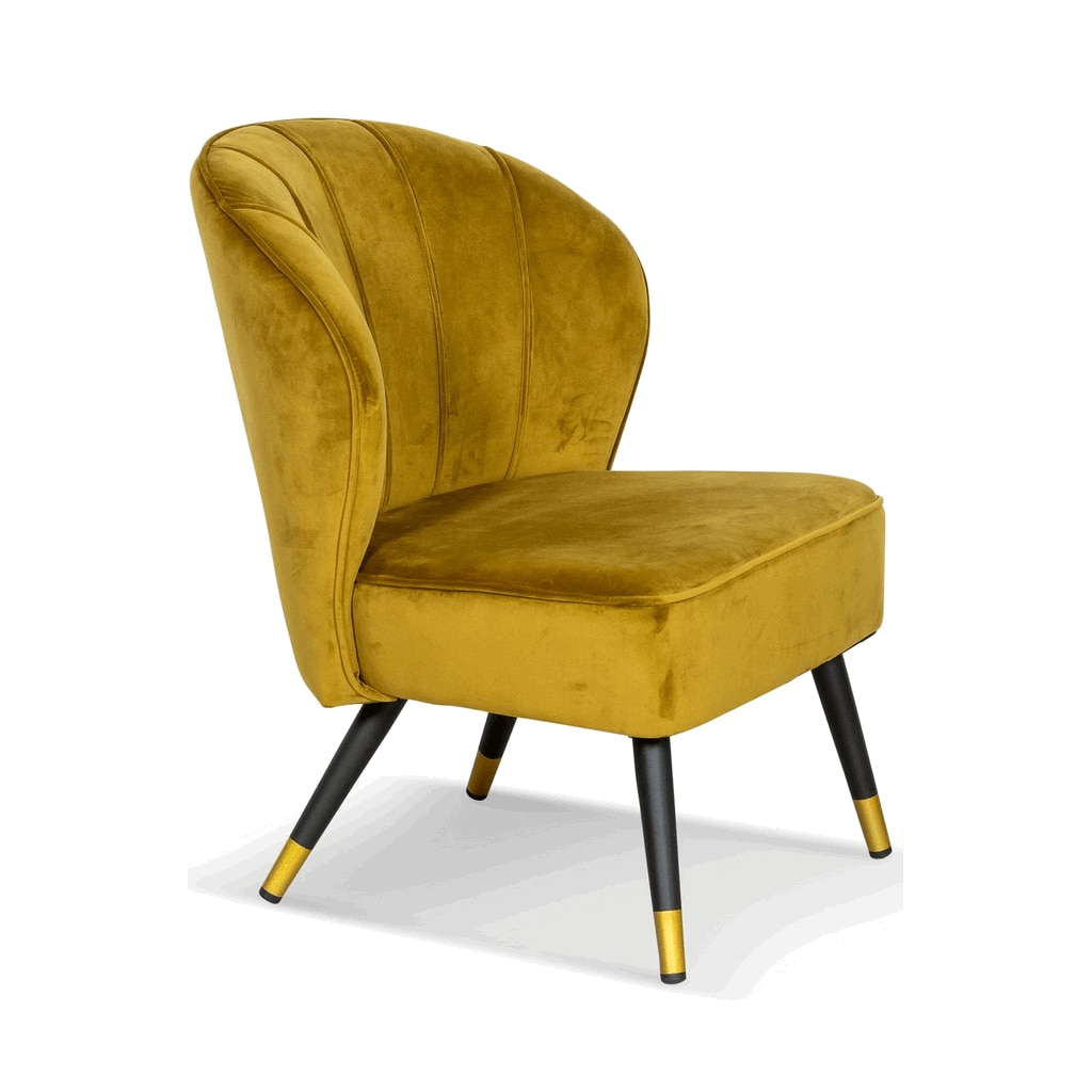 Fotoliu pentru dormitor sau living, 67x61x79 cm, Lanterfant, catifea si ...