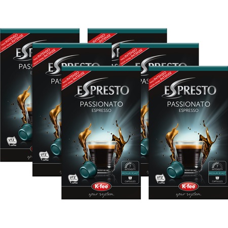 Set 6x Capsule Cafea Espresto Passionato, 96 Capsule, compatibile BeanZ ...
