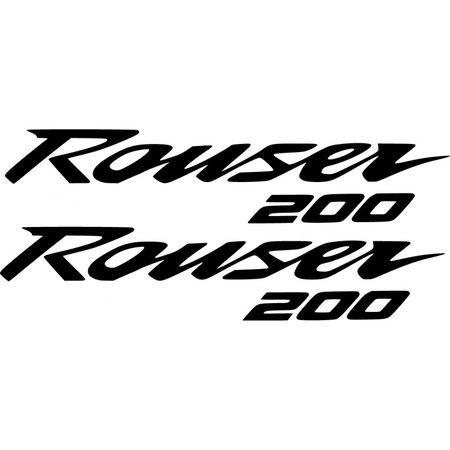 Sticker x2, Kawasaki Rouser 200, Alb, 20cm - eMAG.ro