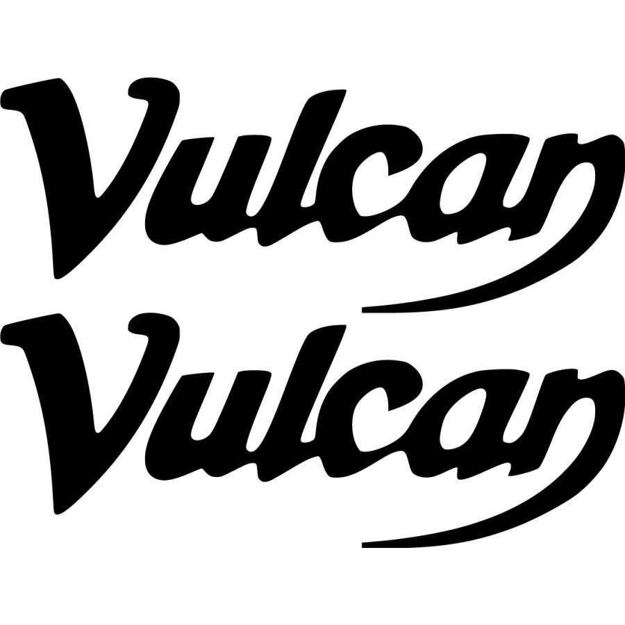 Sticker x2, Kawasaki Vulcan, Alb, 20cm - eMAG.ro