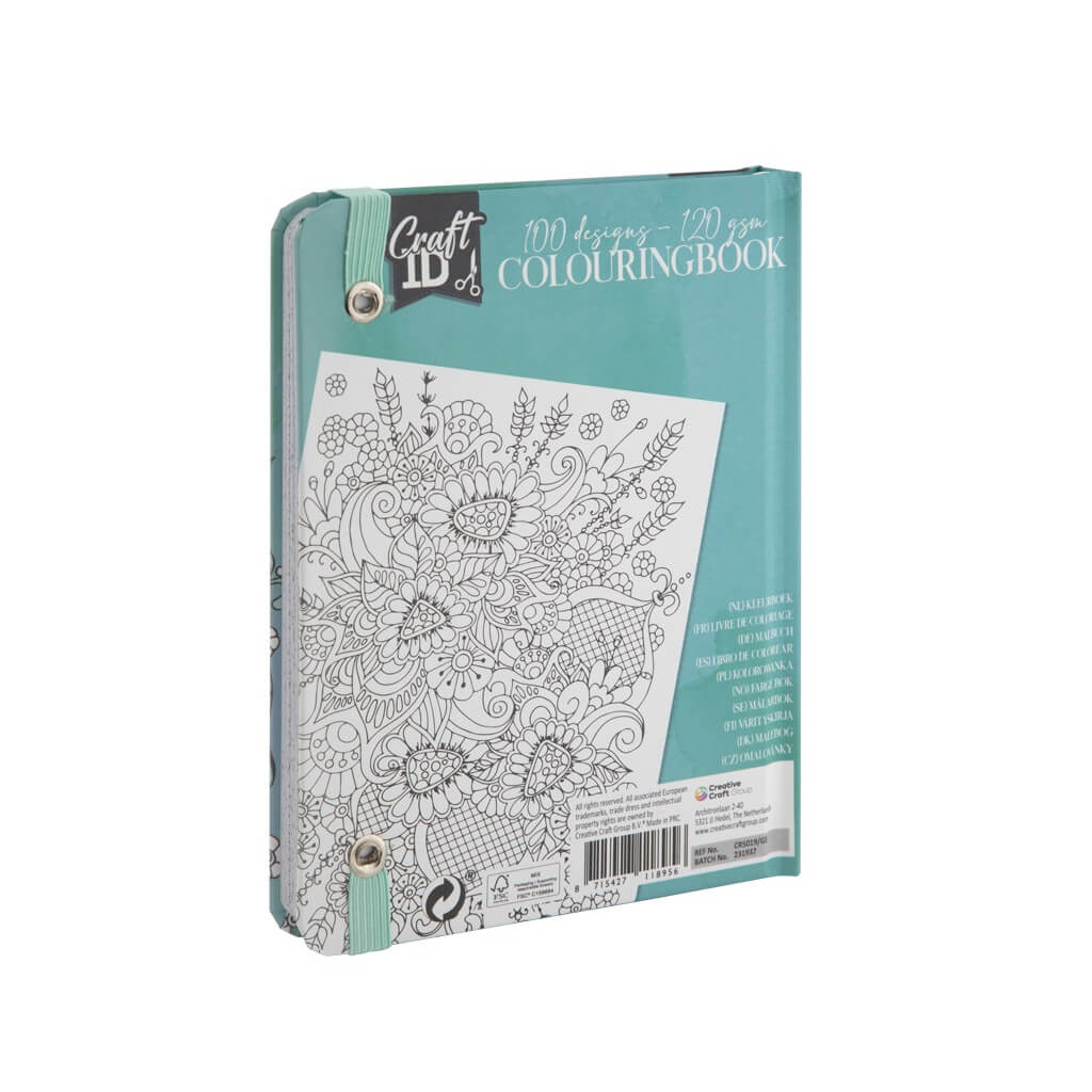 Carte de colorat A6 coperti cartonate 100 modele 120gr. - turcoaz - eMAG.ro