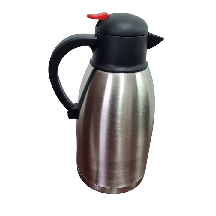 Cana termos inox, cu buton, 3L - eMAG.ro