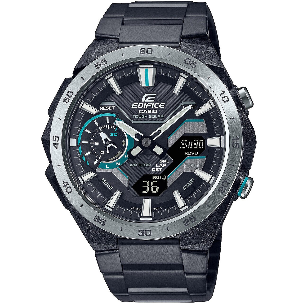 Ceas barbatesc Casio ECB-2200DD-1AEF, Quartz, 48mm, 10ATM - eMAG.ro