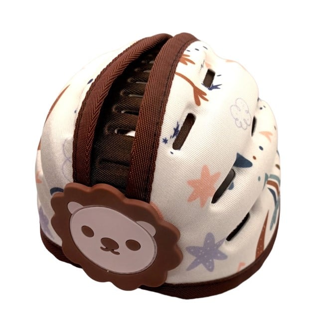 Casca antisoc protectie bebelusi si copii, reglabila, Leu Maro - eMAG.ro