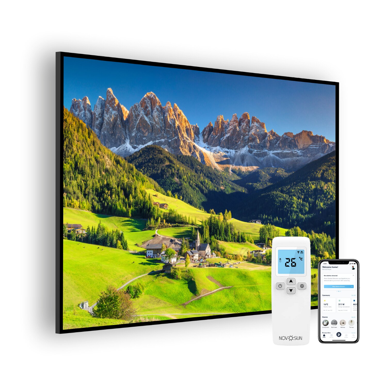 Panou radiant premium NovoSun Art 450W - Alpi - eMAG.ro