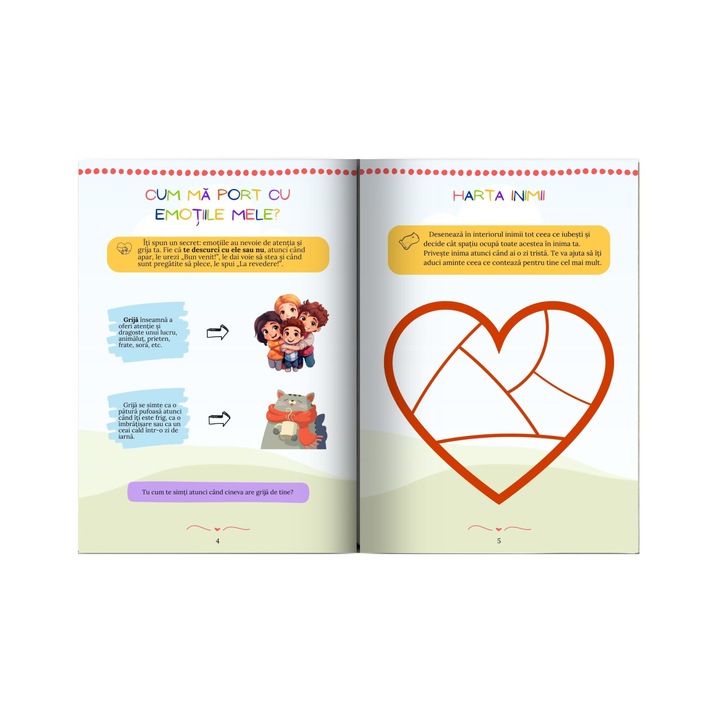 Pachet ghid educativ despre emotii, harta emotiilor si marker - eMAG.ro