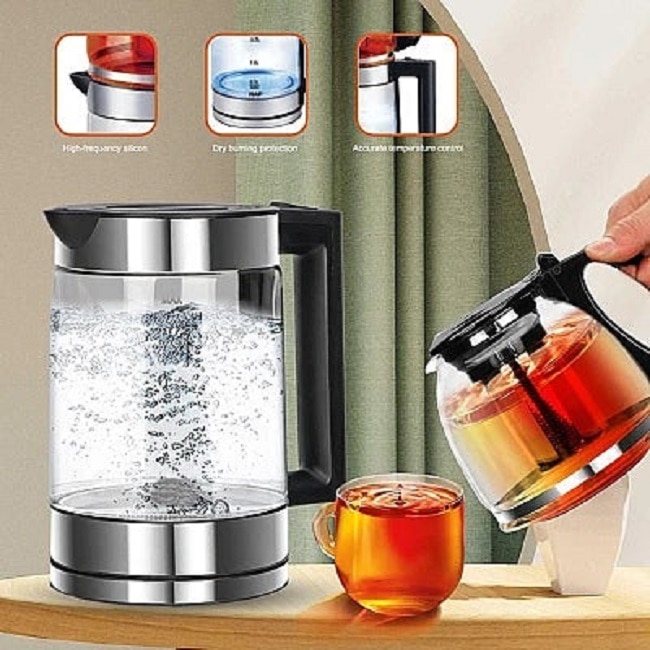 Set fierbator electric + Ceainic Turcesc SONYMAX SN-1103, 2L, 2000W ...