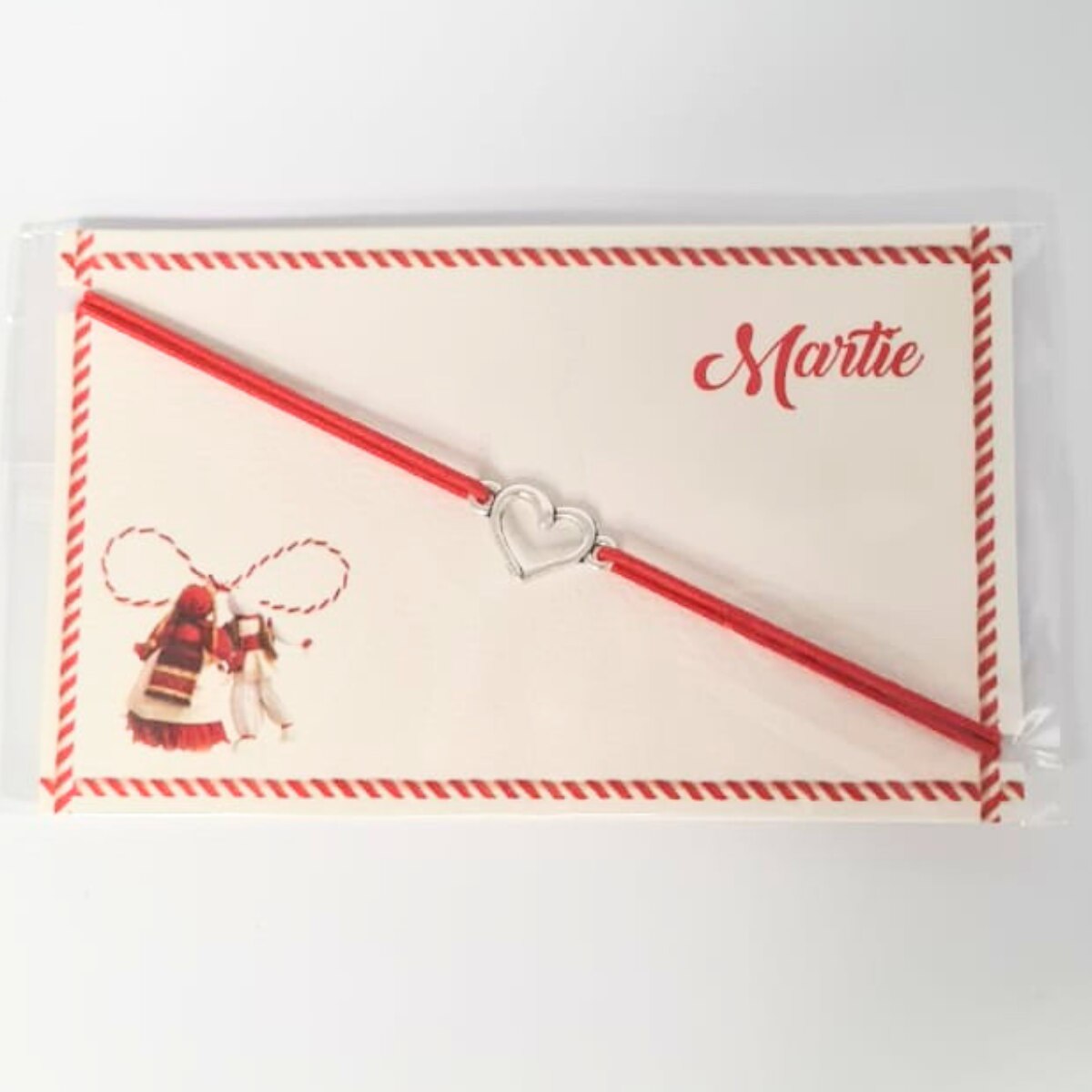 Martisor de tip bratara reglabila, Inima mica, Bopo - eMAG.ro