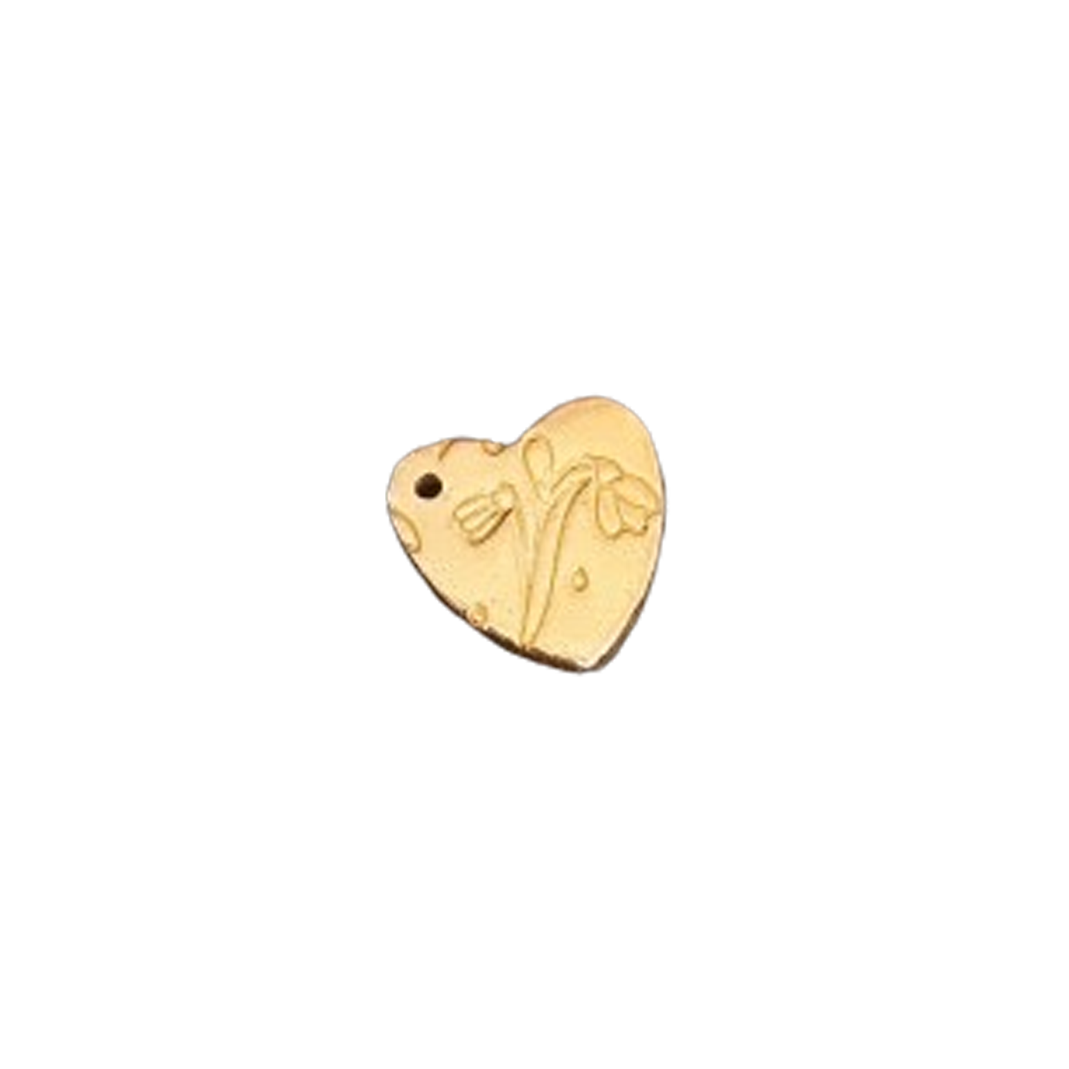 Martisor ghiocel forma inima, Zenini, bronz, 1 cm - eMAG.ro