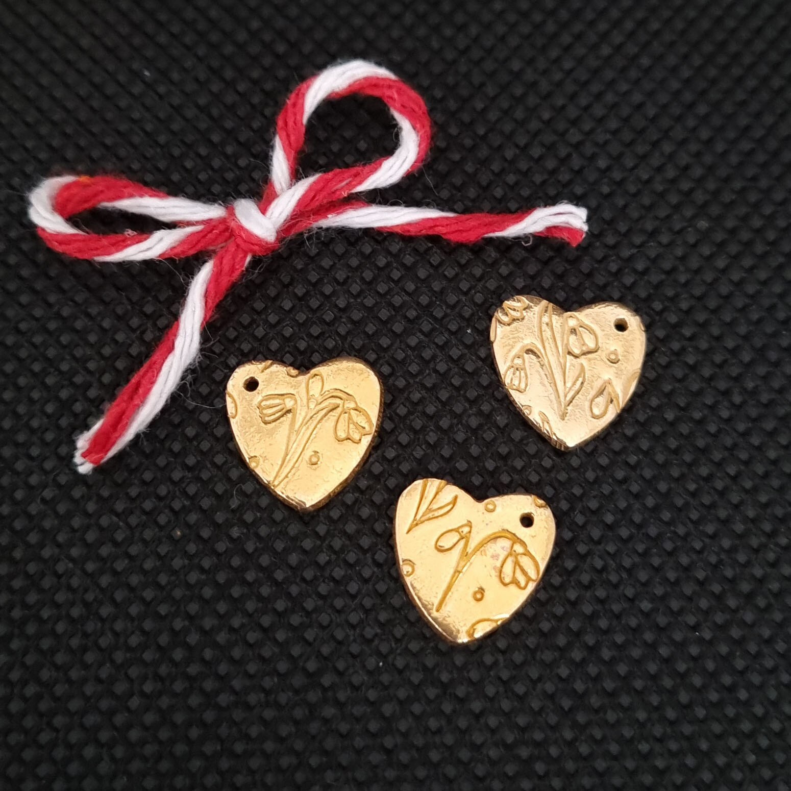 Martisor ghiocel forma inima, Zenini, bronz, 1 cm - eMAG.ro
