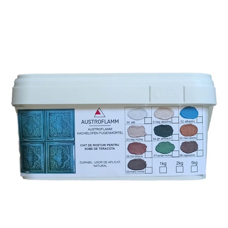 Chit de rosturi alb pentru sobe in forma de praf, Austroflamm, galeata ...