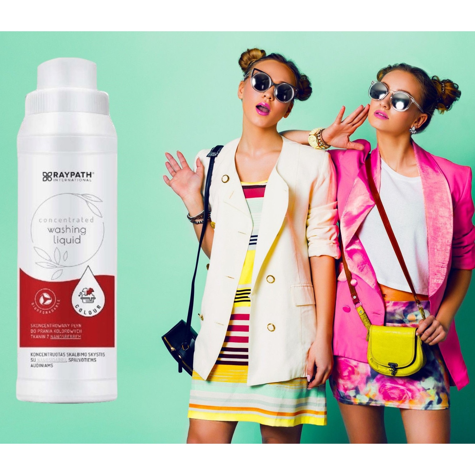 Detergent ecologic lichid pentru imbracaminte colorata Raypath 500 ml ...