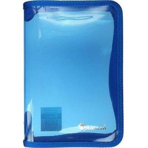 Mapa cu fermoar, Titanum, A5, Albastru - eMAG.ro