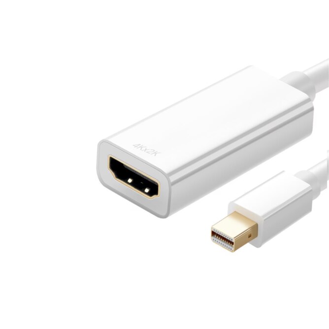 Cablu Adaptor Mini DisplayPort Tata Thunderbolt 2.0 - HDMI mama, Alb ...