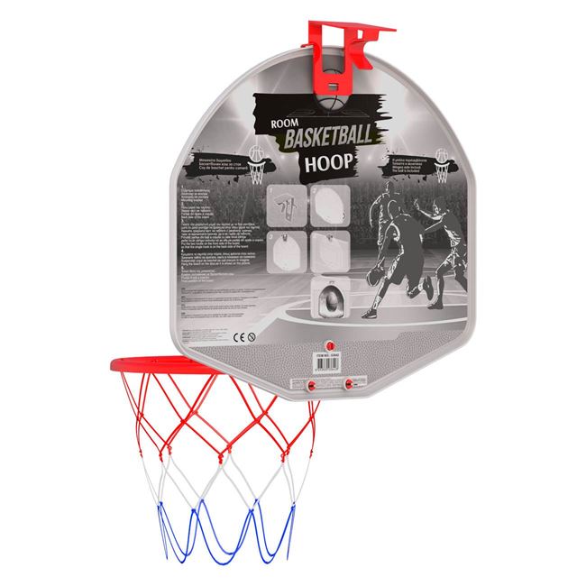 Cos de baschet cu panou, inel de 19 cm si minge inclusa, 41x33cm - eMAG.ro