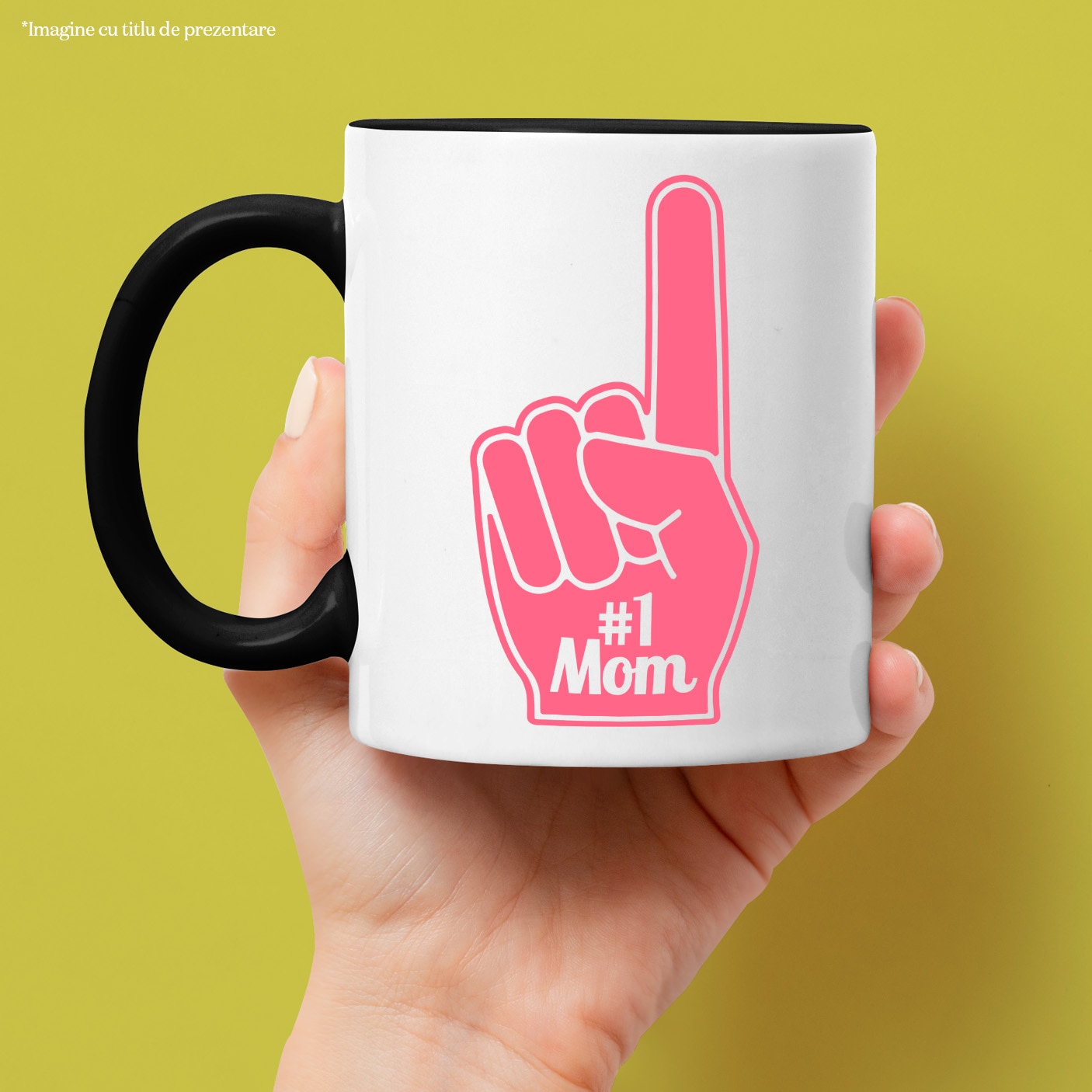 Чаша с розови ръкавици с английски текст Number One Mom, The Best Mom ...