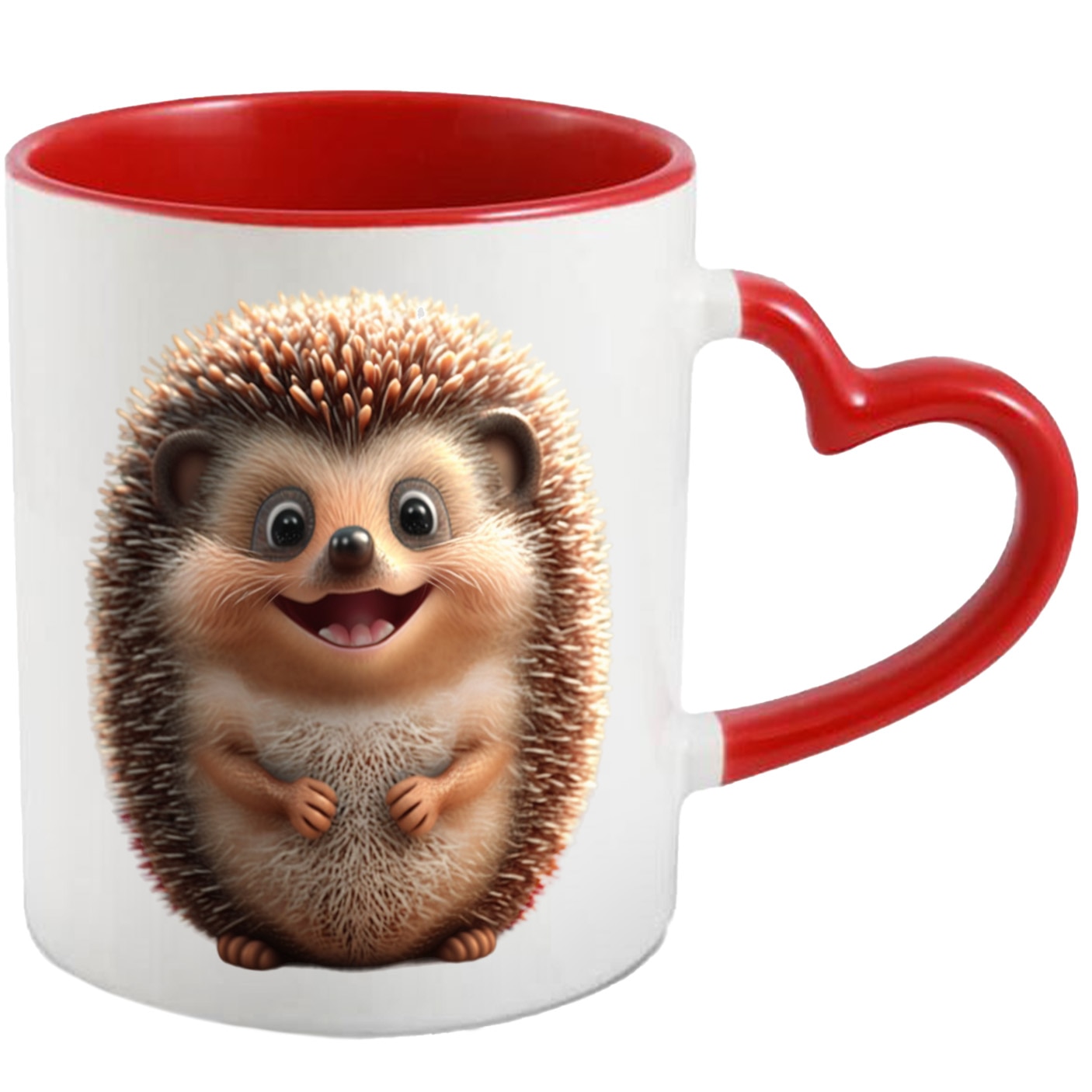 Cana cu Portret Arici Dragut, Fericit, Zambaret, Maroniu, Iubitori de ...