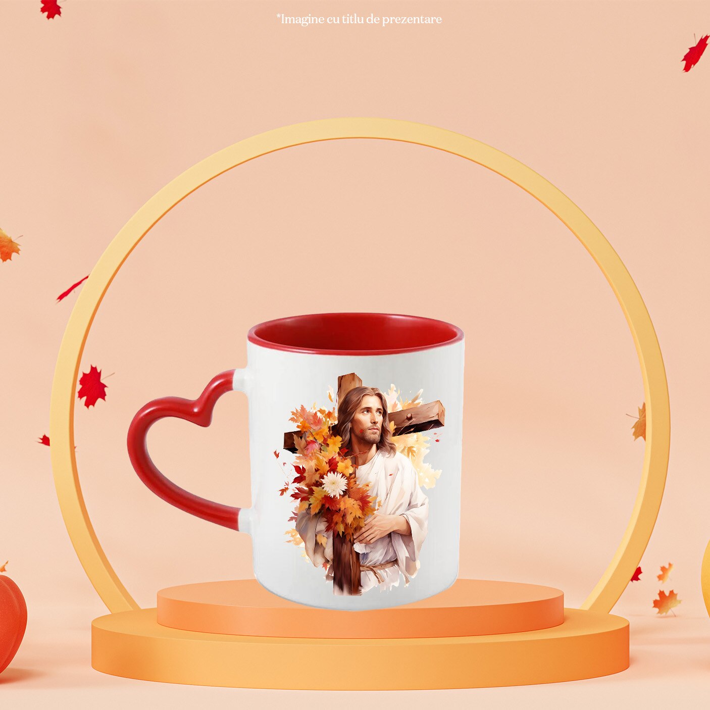 Cana cu Domnul Iisus Hristos tinandu-si crucea, religie, ilustratie ...