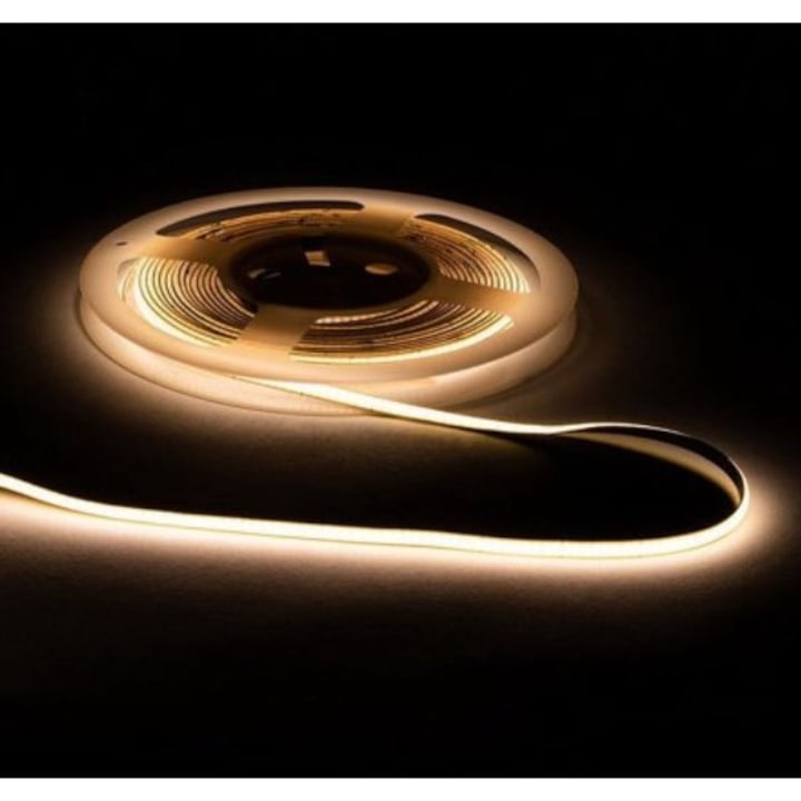 Banda LED COB 5mm profesionala 24V 10W 320led/metru Cald/neutru/rece ...