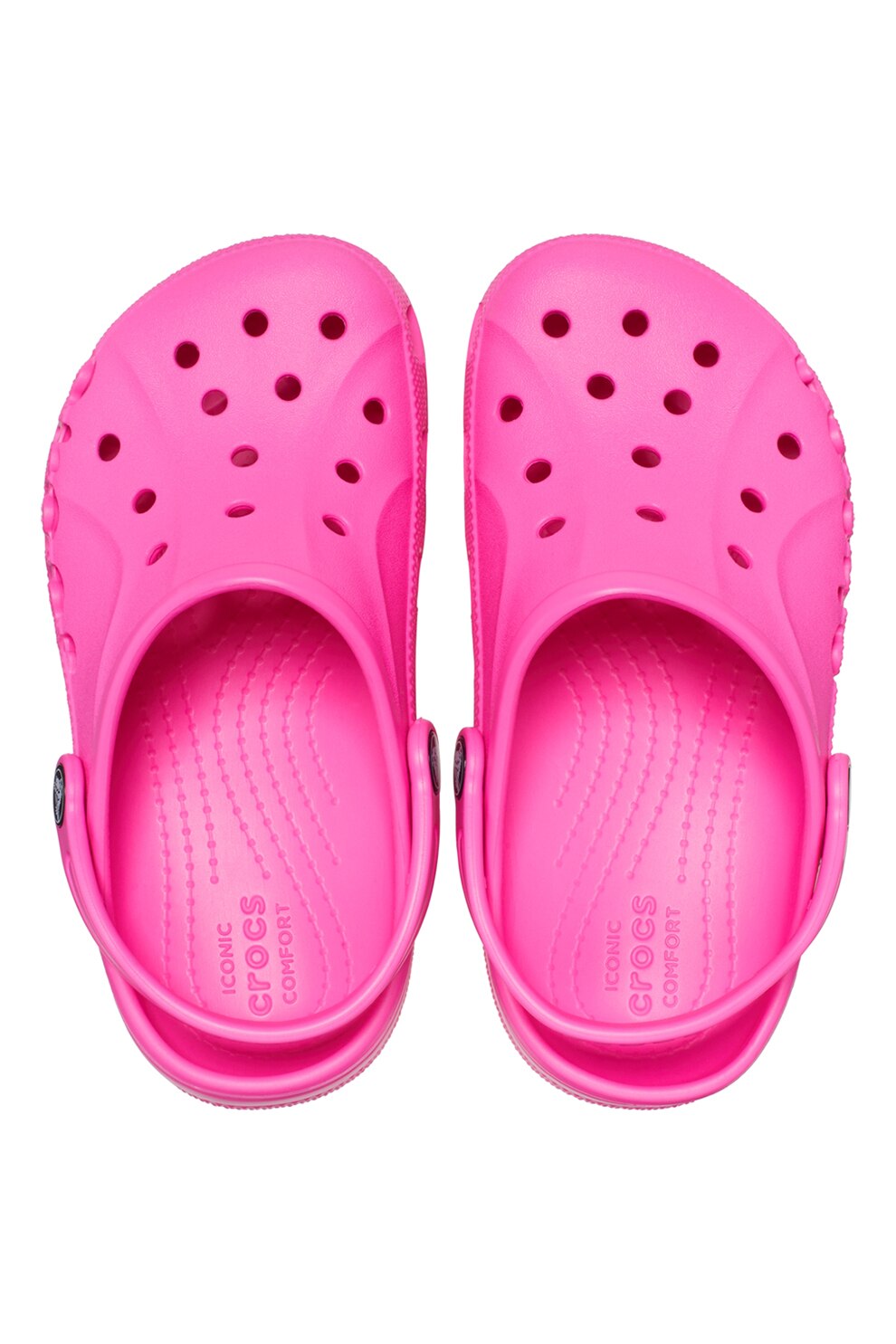 Crocs, Saboti slingback cu perforatii, Fucsia, 32-33 EU - eMAG.ro