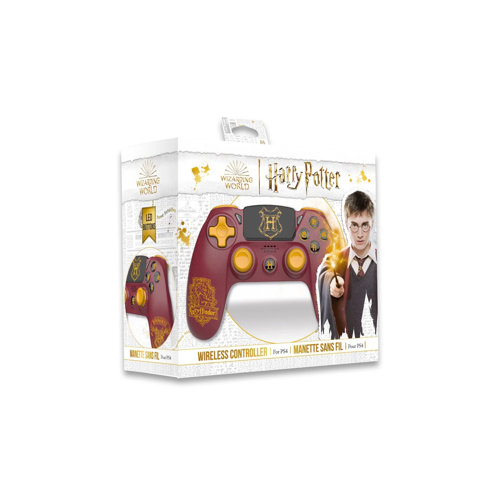 Controller Harry Potter Wireless Gryffindor - Ps4 - eMAG.ro