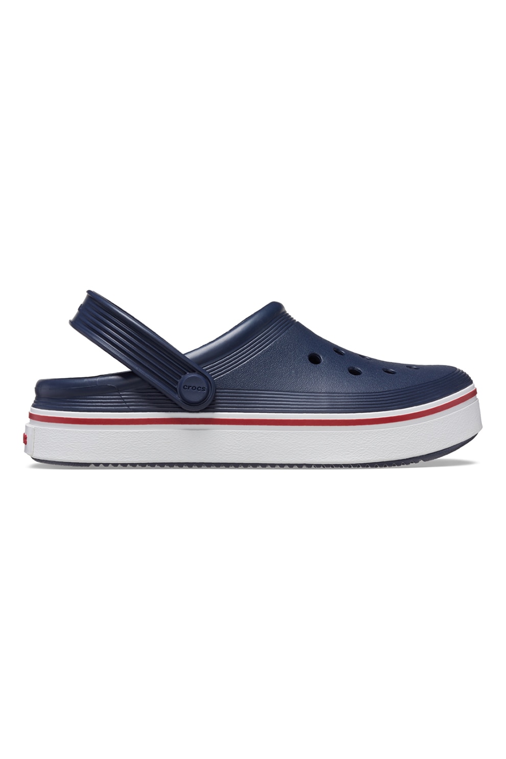 Crocs, Saboti slingback cu perforatii Off Court, Albastru ultramarin ...