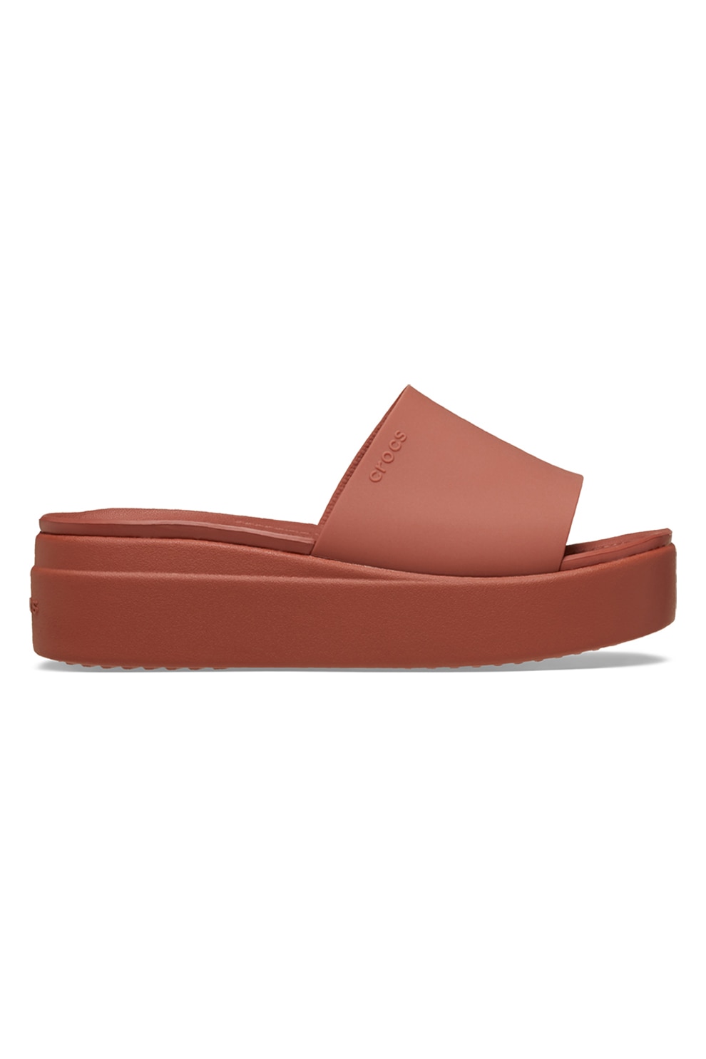 Crocs, Papuci cu talpa wedge, Caramiziu, 37-38 - eMAG.ro
