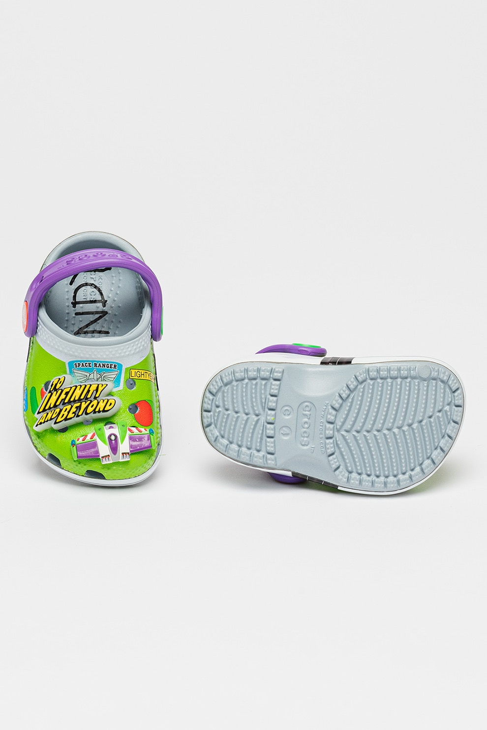 Crocs, Сабо Buzz Lightyear с принт, Зелен, 23-24 EU - eMAG.bg