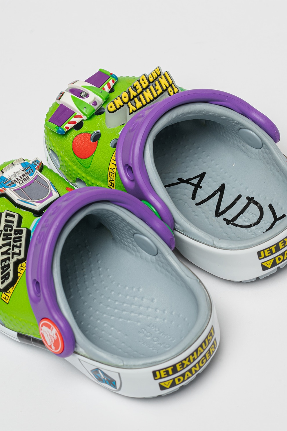 Crocs, Сабо Buzz Lightyear с принт, Зелен, 23-24 EU - eMAG.bg