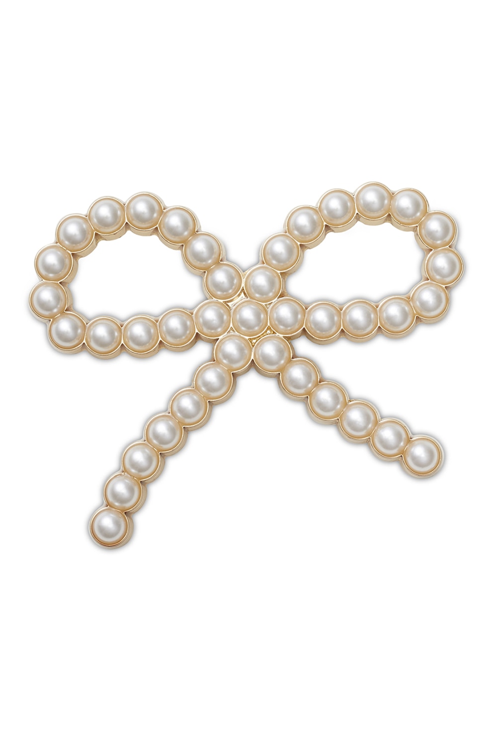 Crocs, Talisman cu perle sintetice pentru saboti, Auriu, Alb - eMAG.ro