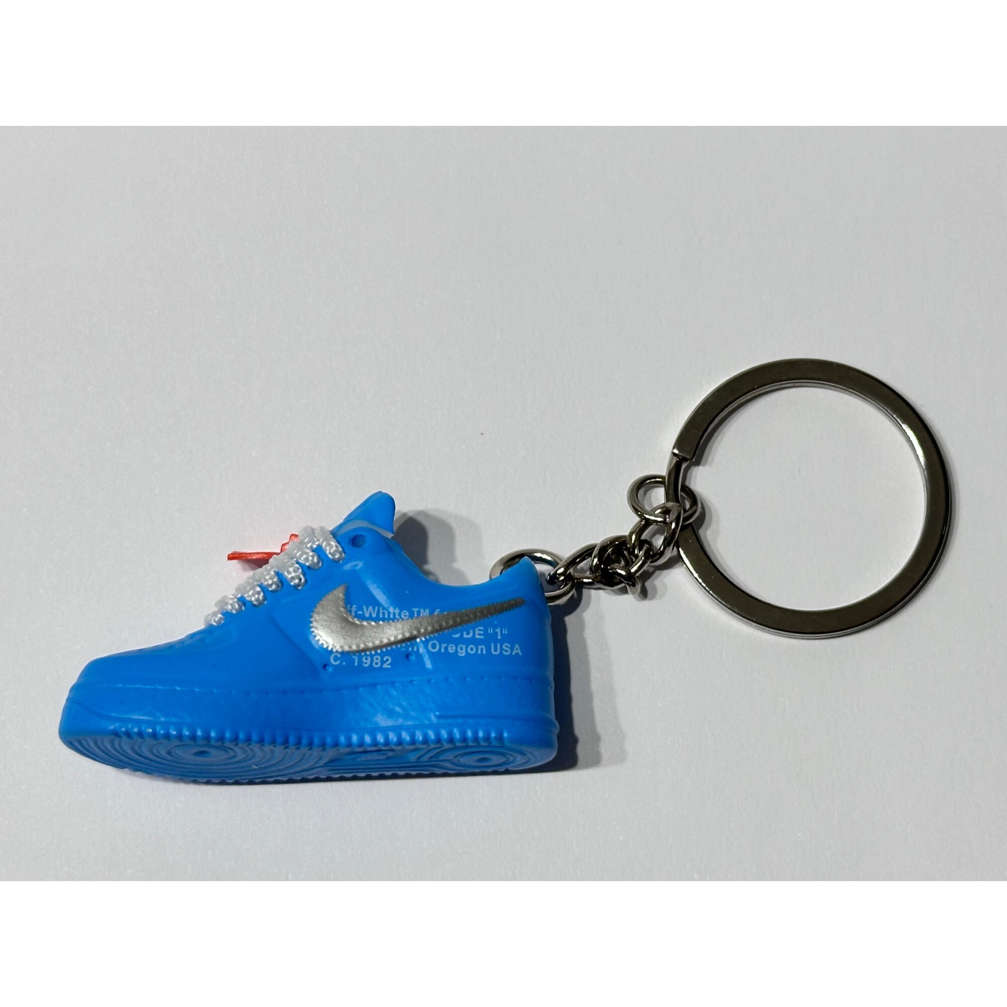 Breloc pentru chei, Nike x Off White Air Force 1, Albastru - eMAG.ro