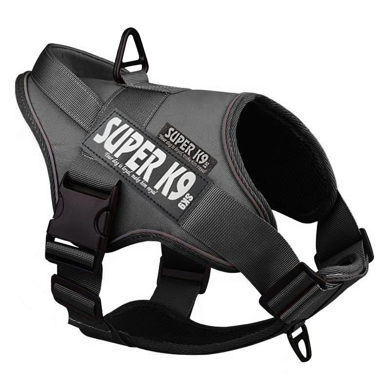 Ham caini Super K9-SK9, 15-30 kg, gri, marime L - eMAG.ro