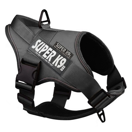 Ham caini Super K9-SK9, 15-30 kg, gri, marime L - eMAG.ro