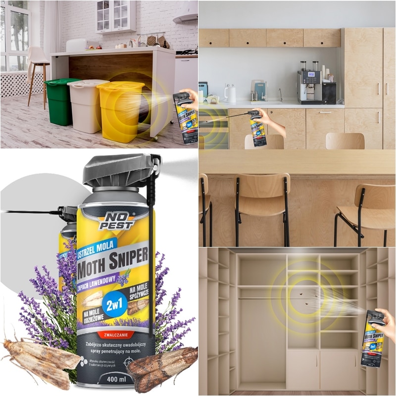 Spray anti molii alimentare molii de haine, anti insecte, PestX, 400ml ...