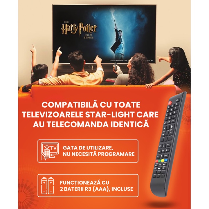 Telecomanda TV, Compatibila StarLight, 40DM5500, 32DM3500, Bocu Remotes ...