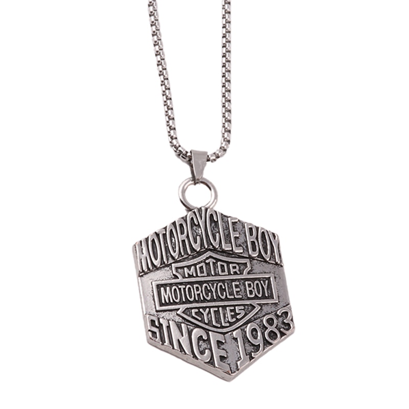 Lant cu pandantiv hexagonal de motociclist, model freedom ride ...