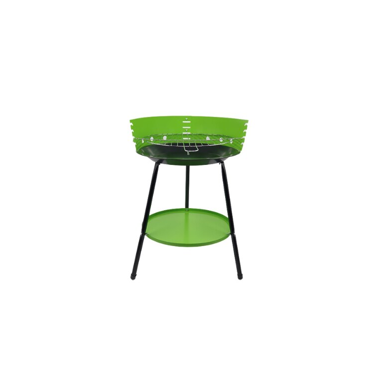 Gratar Rotund Din Metal Pe Carbuni, Pentru Gradina, Verde, 35cm ...