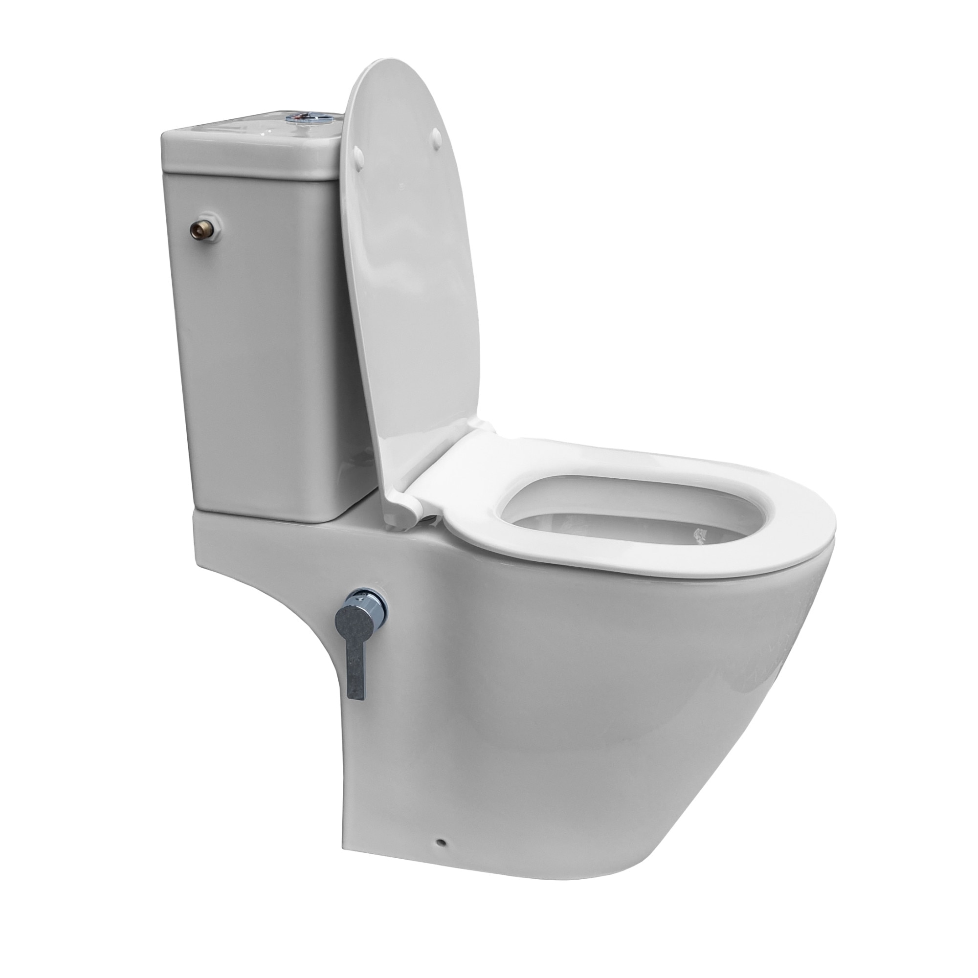 Vas WC cu bideu Ideal Standard Connect cu baterie montata pentru apa ...