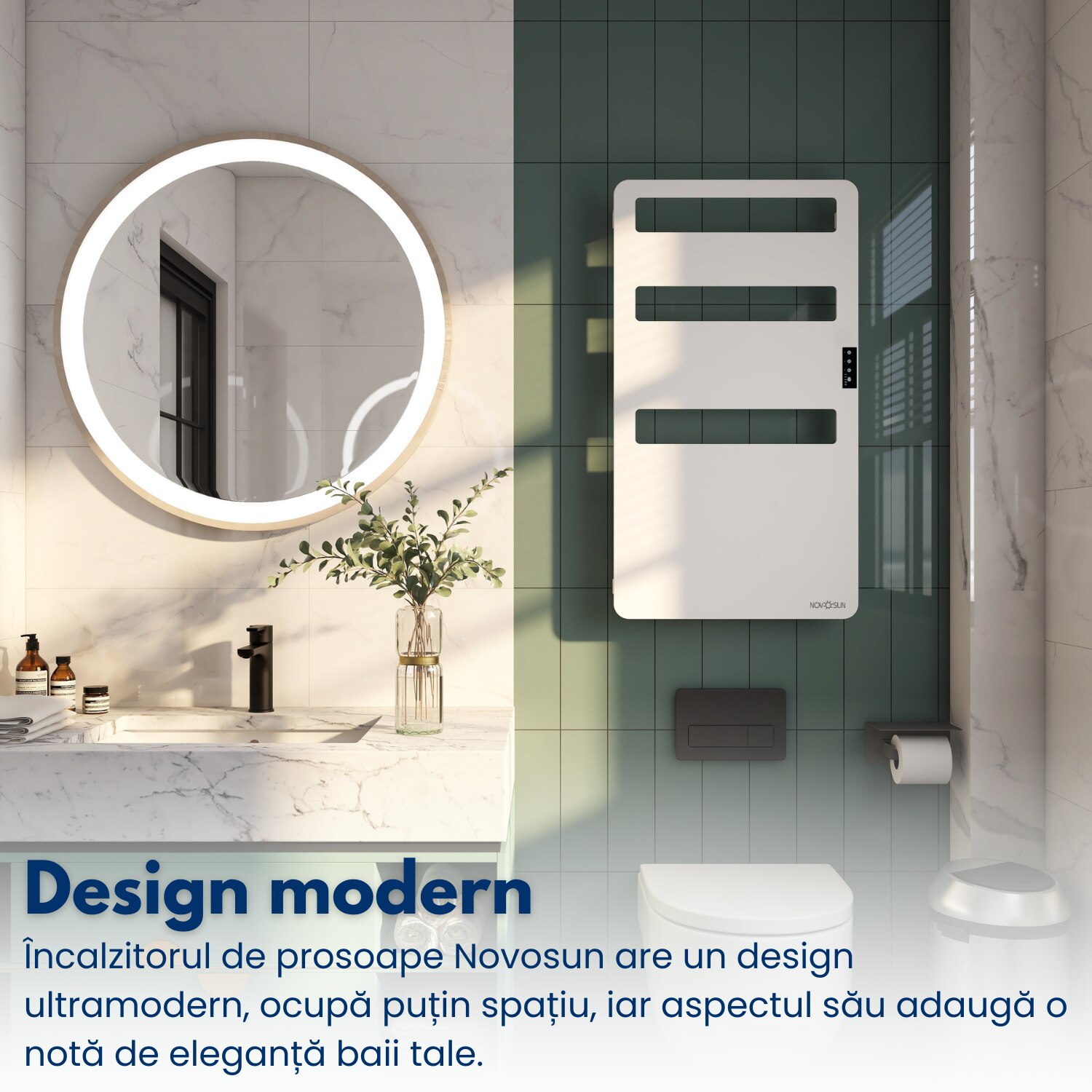 Novosun 160W magas elektromos törölközőradiátor, prémium infravörös ...